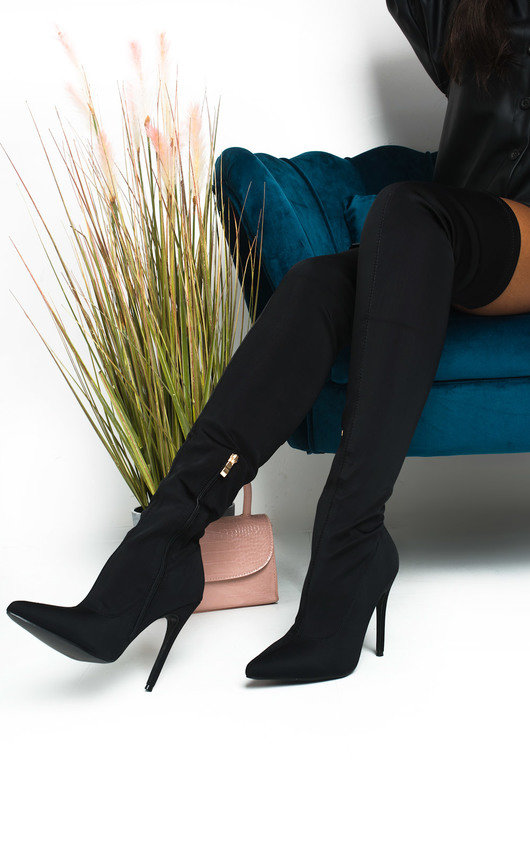 Buy Leather Over the Knee High Boots With Heel Online at ikrush