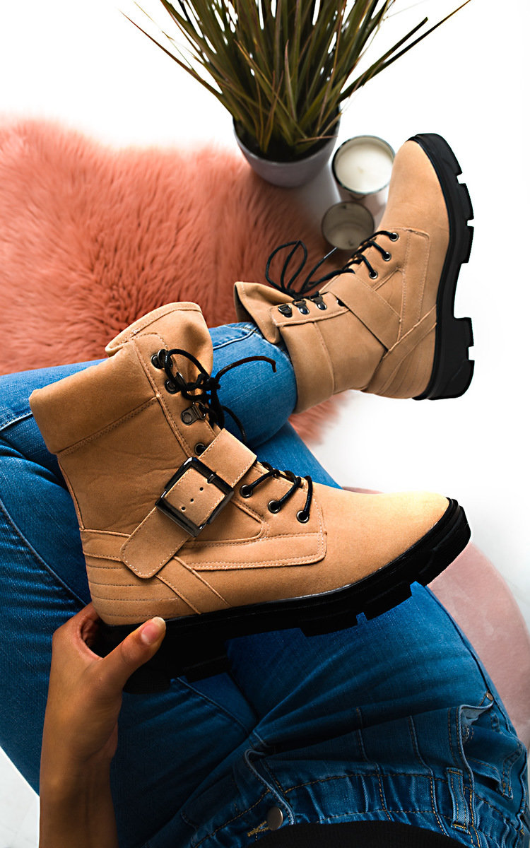 Sand Trudy Lace up Ankle Boots | ikrush